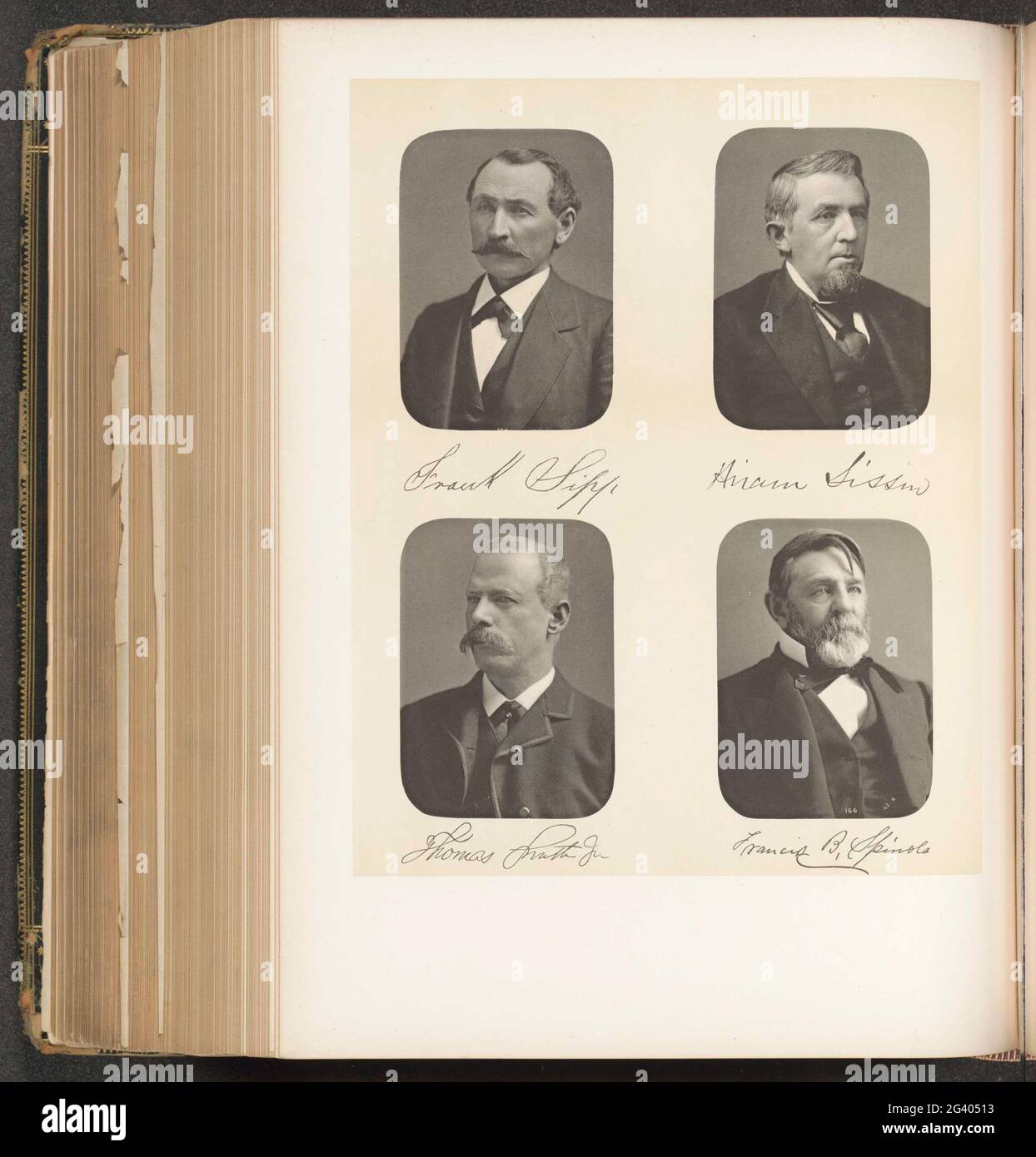 Portraits of four members of the Lower House of the State New York. Top ...