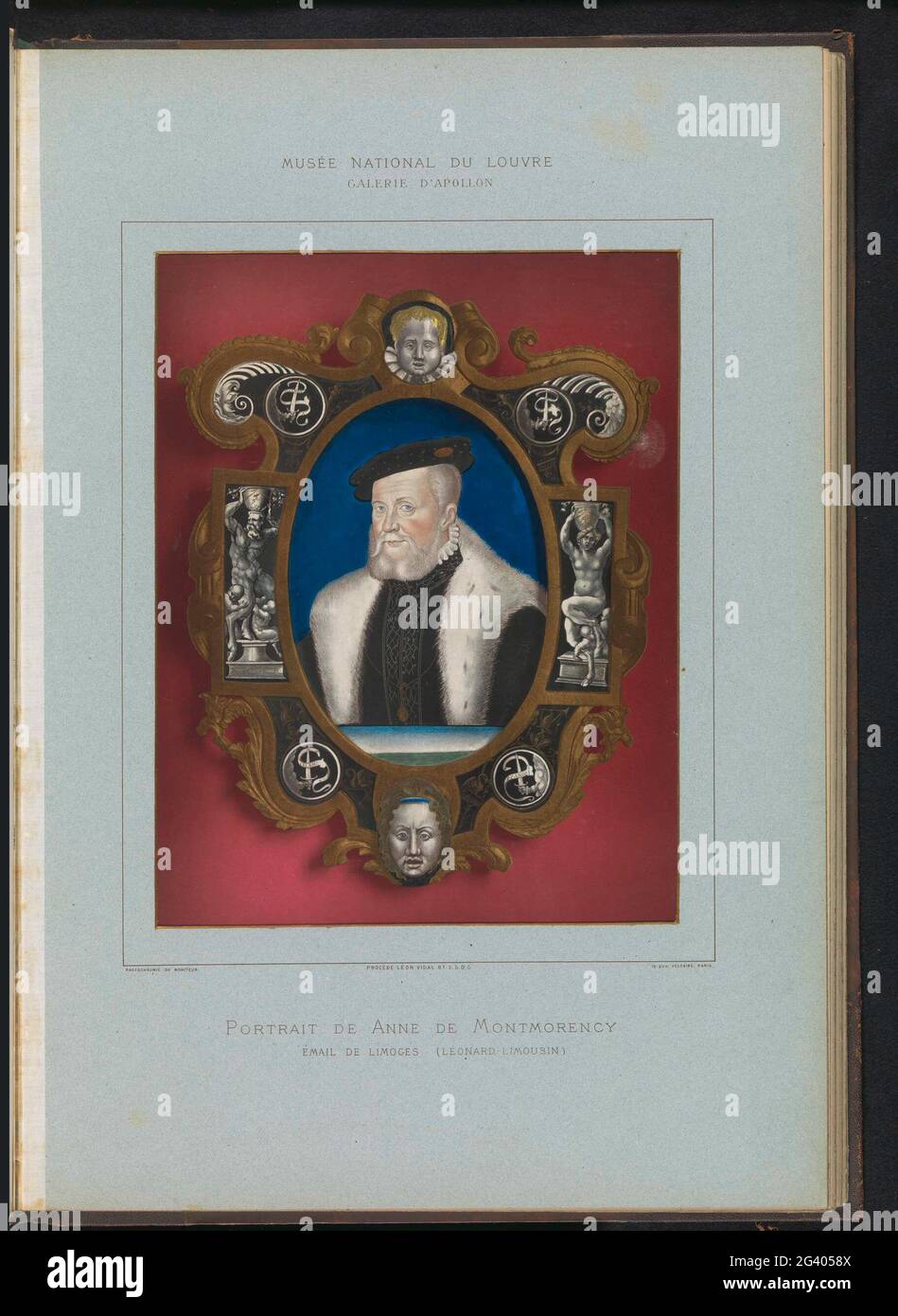 Enamel by Léonard Limosin, representing a portrait of Anne from ...