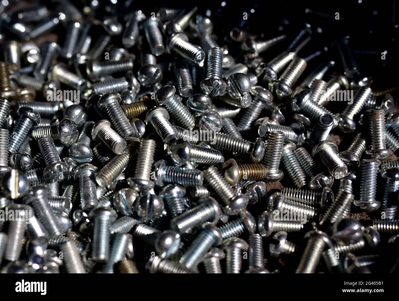 Closeup various industrial fasteners hi-res stock photography and ...