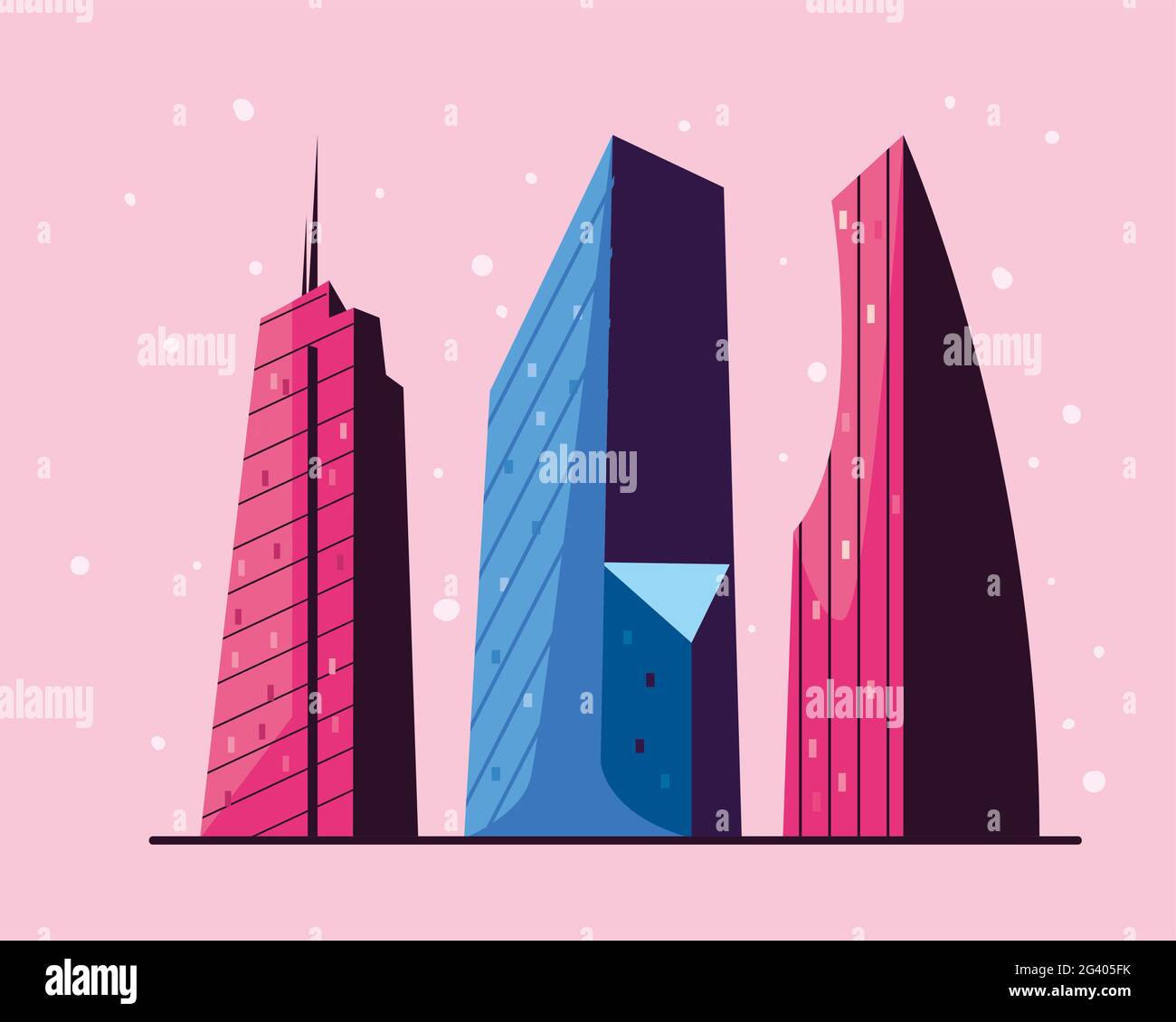 Buildings in center famous Stock Vector Images - Alamy