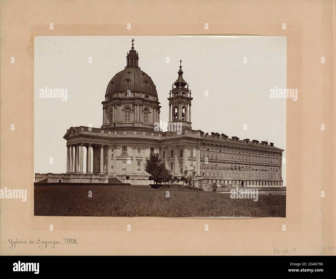 Superga basilica in Turin, side view; Yglesia De Superga. Turin .. Part ...