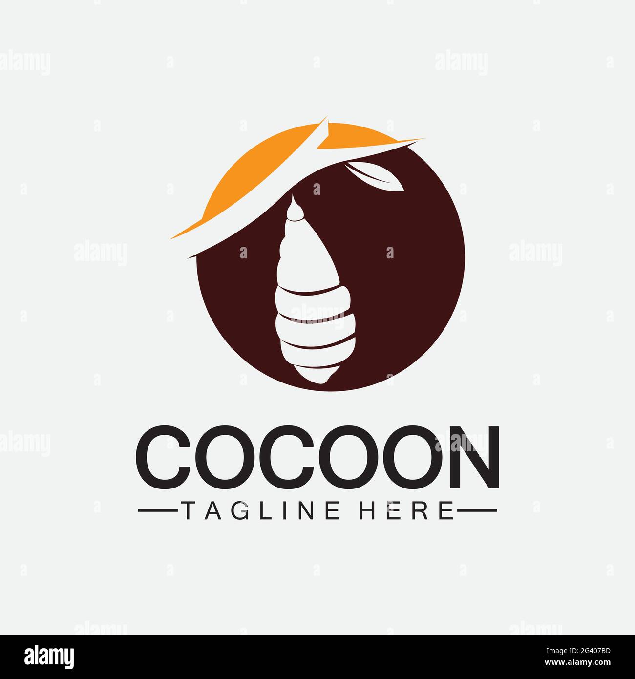 Cocoon logo vector illustration design template Stock Vector Image ...