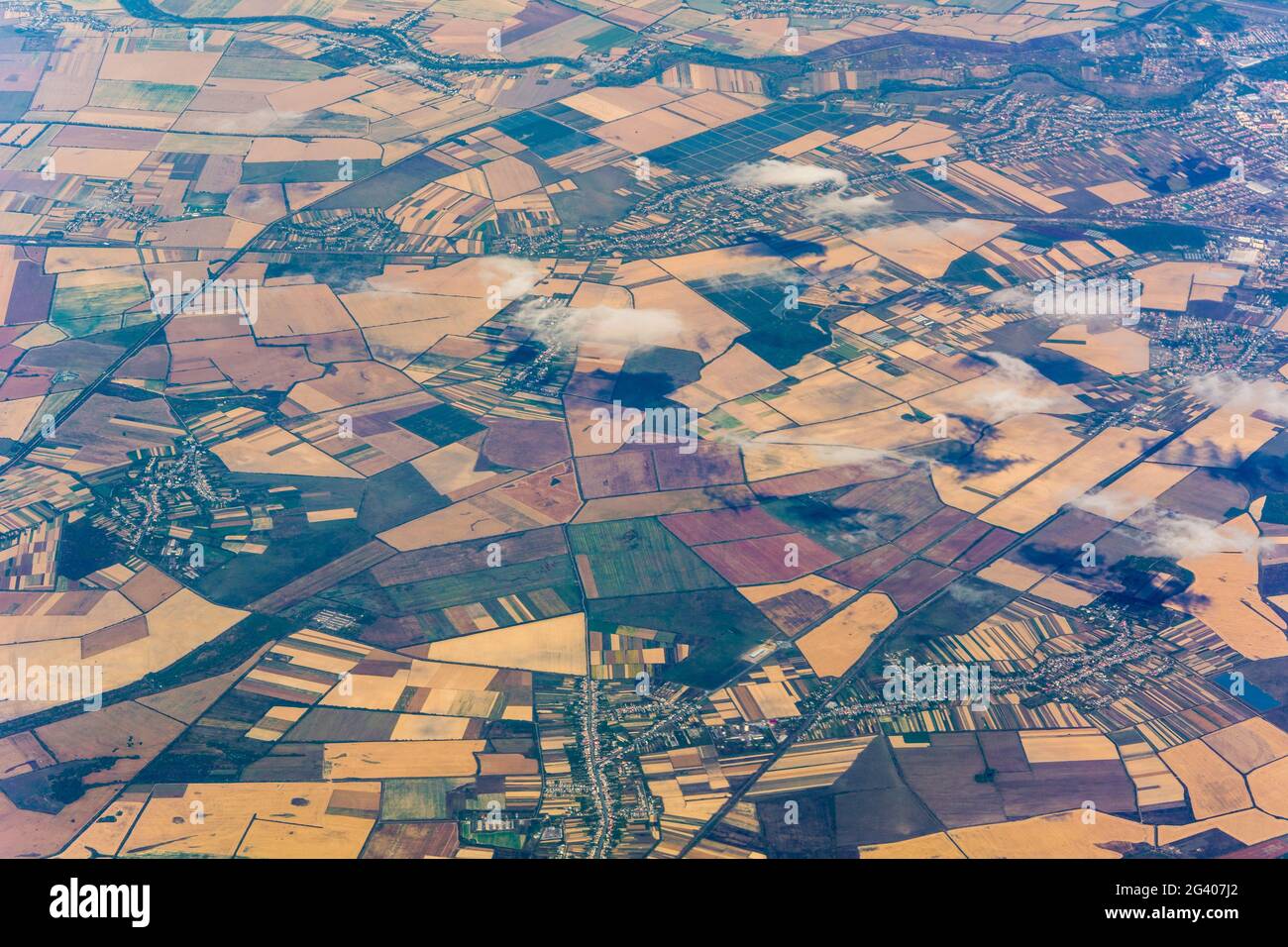 Farm landscape from above Stock Photo - Alamy