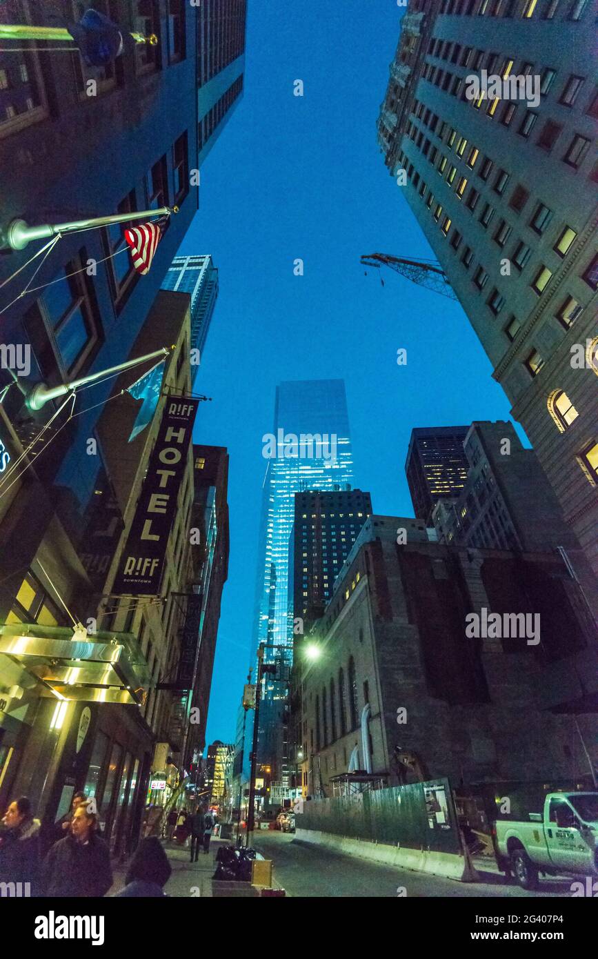 Night view of New York Stock Photo - Alamy