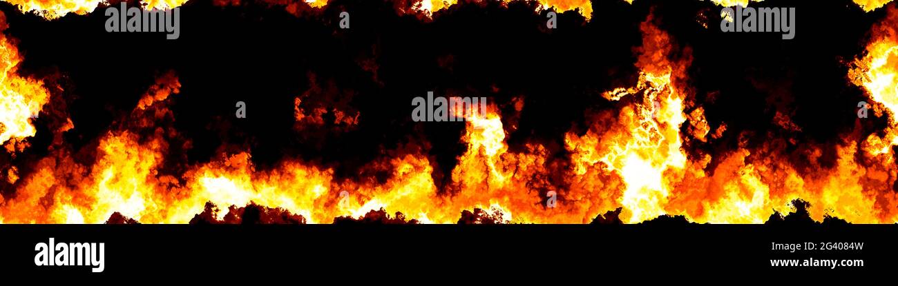 Stylized fire banner background Stock Photo - Alamy