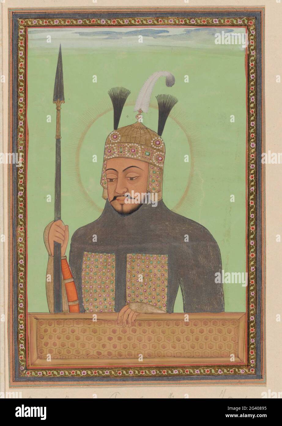 Portrait of Timur, also called Tamerlan. Tamerlan (1336-1405) is ...
