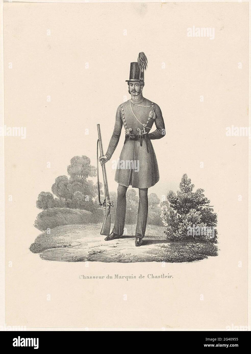 Chasseur of the Marquis de Chasteler, 1830; Chasseur of the Marquis The ...
