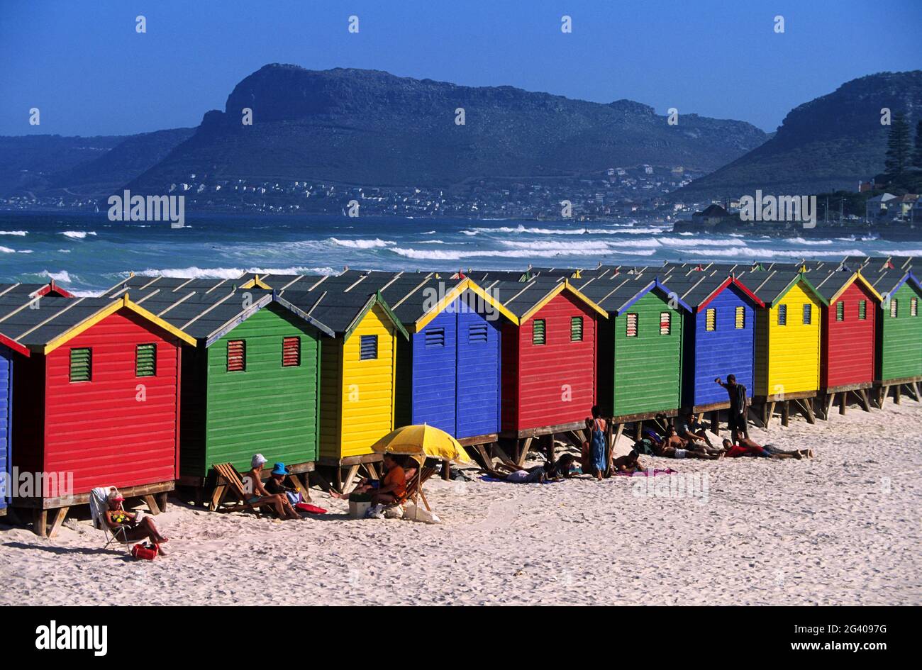 SOUTH AFRICA, CAPE TOWN PENINSULA, FISH HOEK BEACH Stock Photo - Alamy