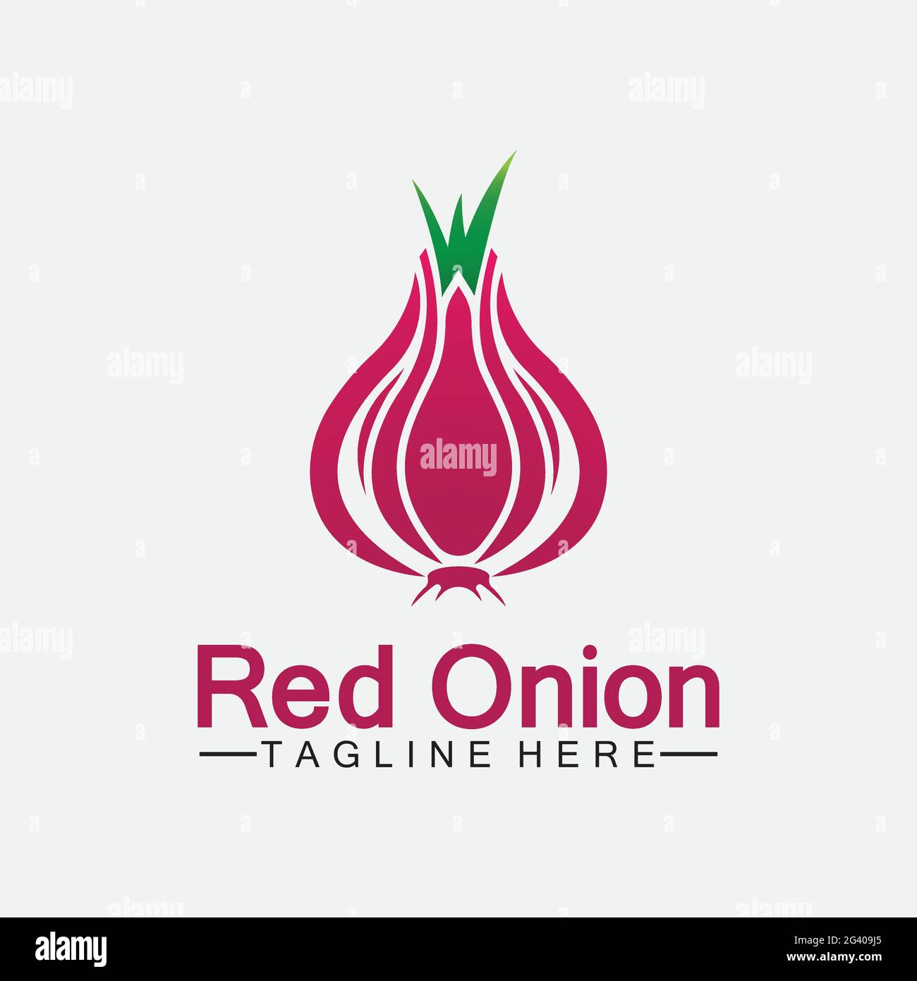 Red onion logo vector icon illustration design template Stock Vector ...