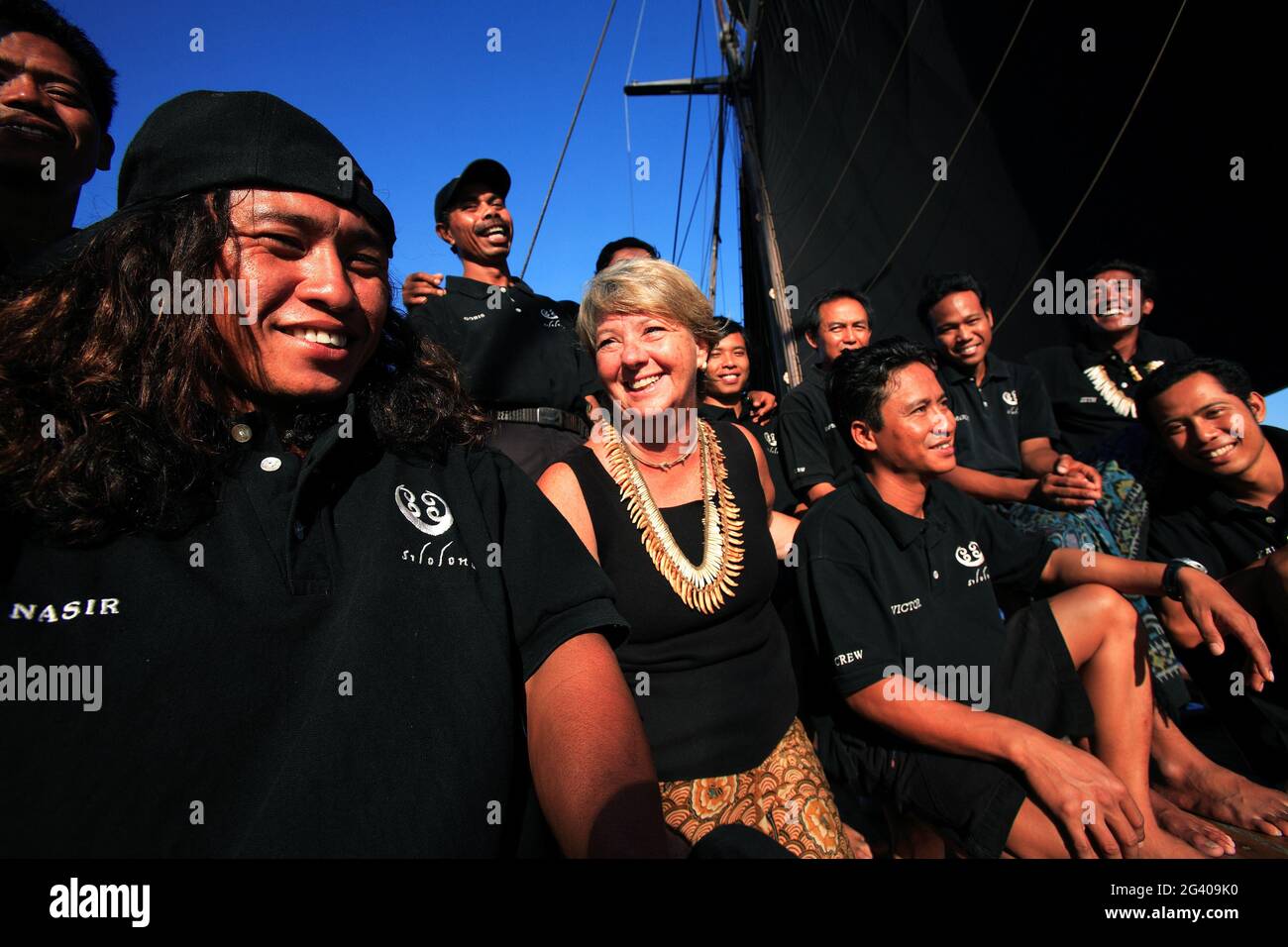 INDONESIA. NUSA TENGARRA ISLANDS. KOMODO ISLAND. SILOLONA LUXURY CRUISE ...