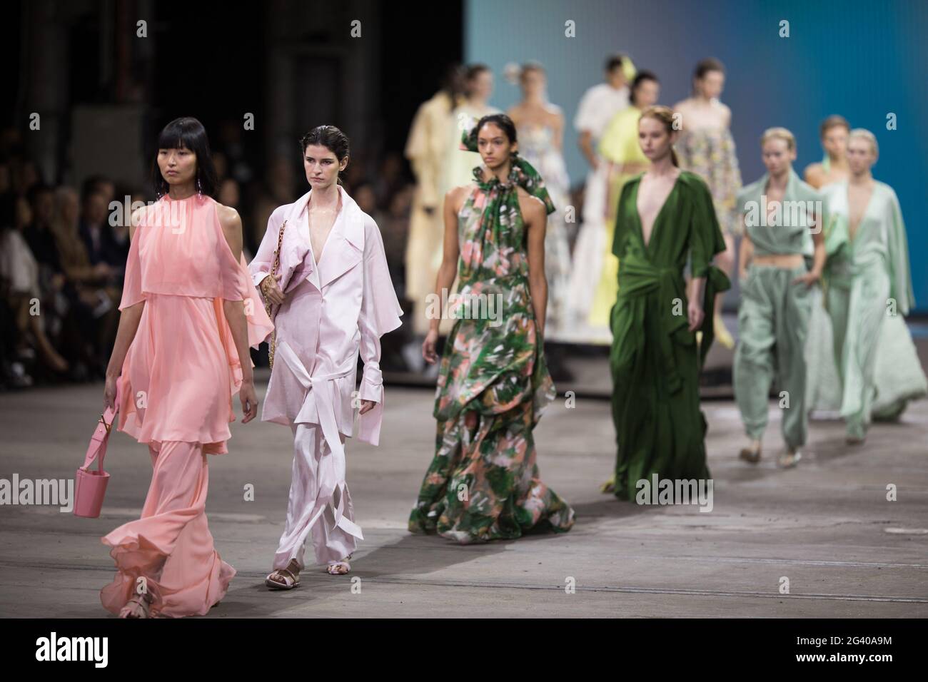 Models walk the runway during the Ginger & Smart show during the ...