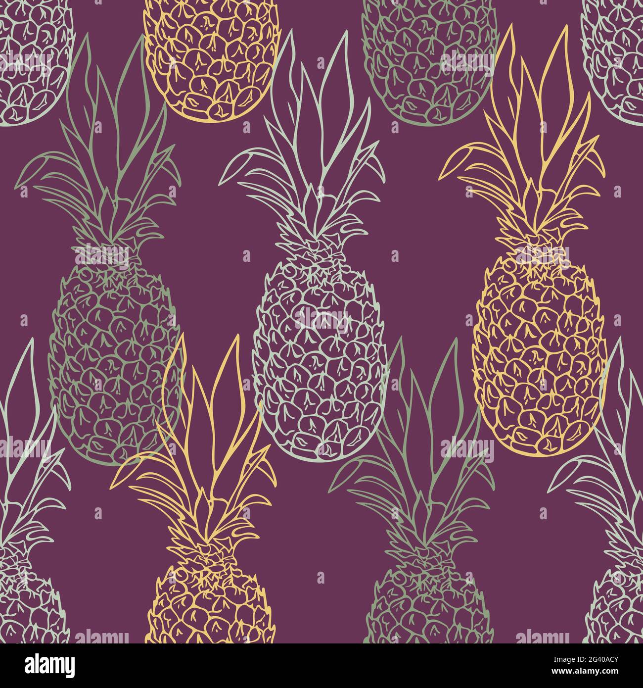 Ananas vector vectors hi-res stock photography and images - Alamy