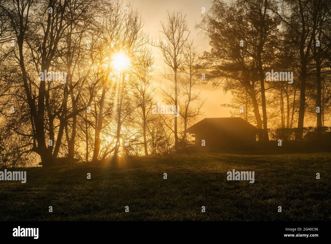 Autumn in uffing in the staffelsee hi-res stock photography and images ...