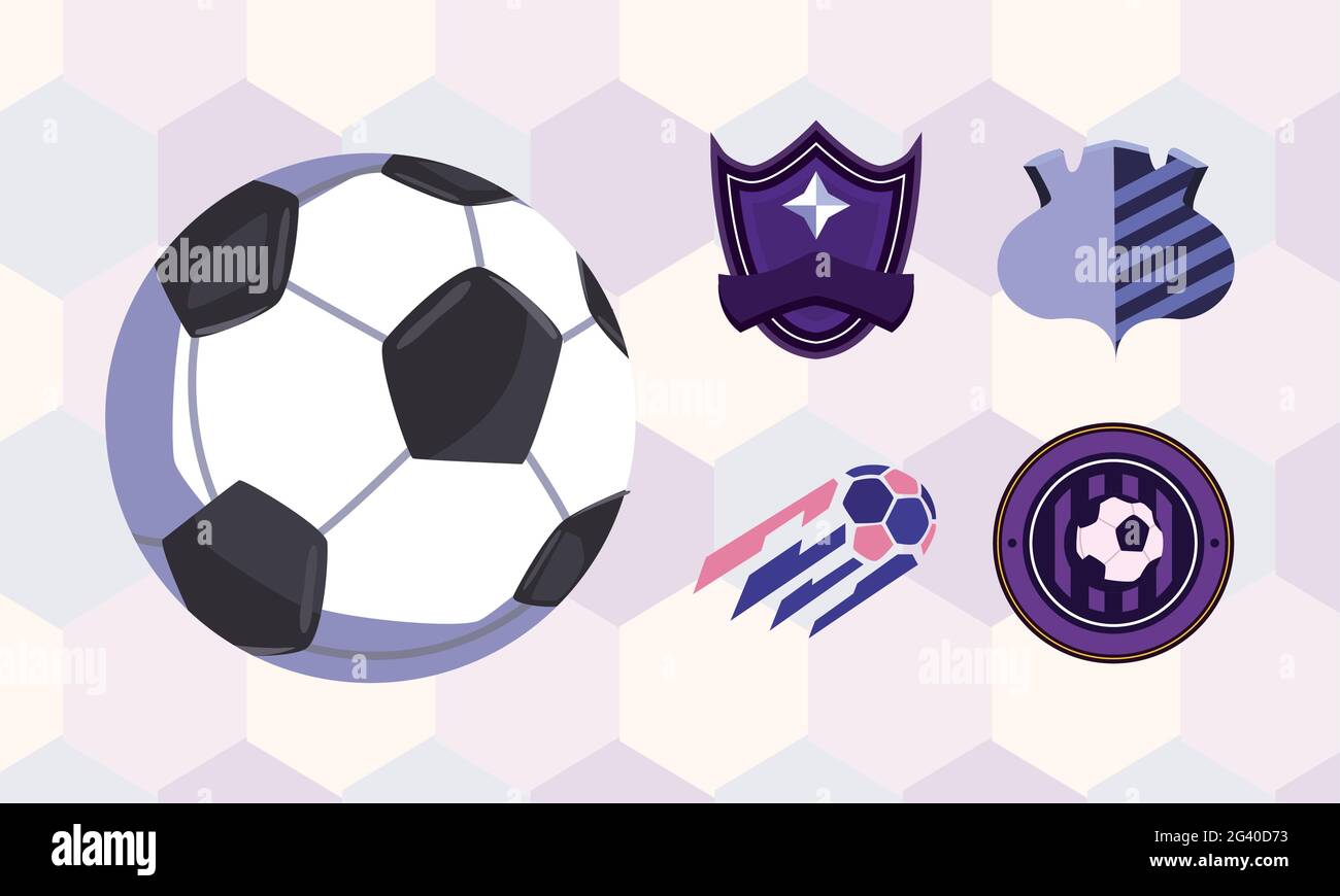 Soccer and football icon collection Stock Vector Image & Art - Alamy