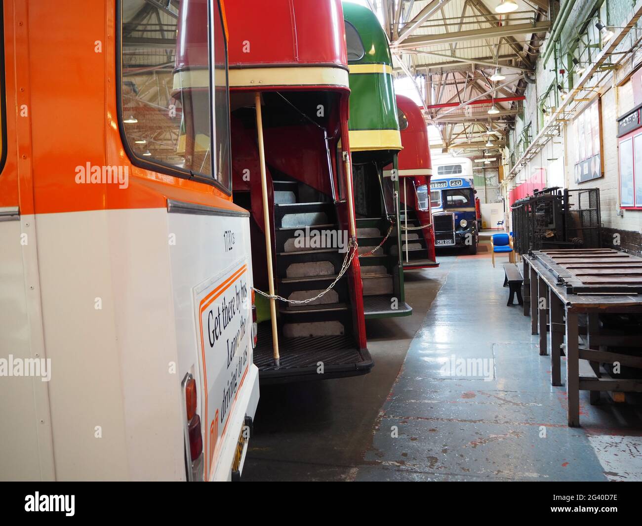 Back end of a Bus at The former Manchester Corporation Transport bus ...