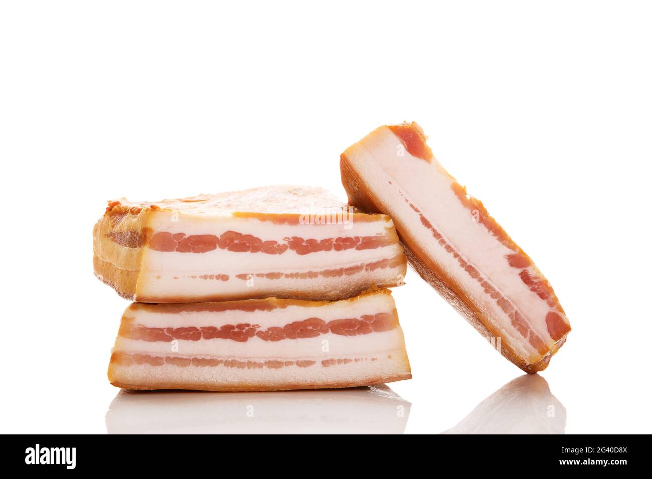 Delicious bacon isolated Stock Photo - Alamy