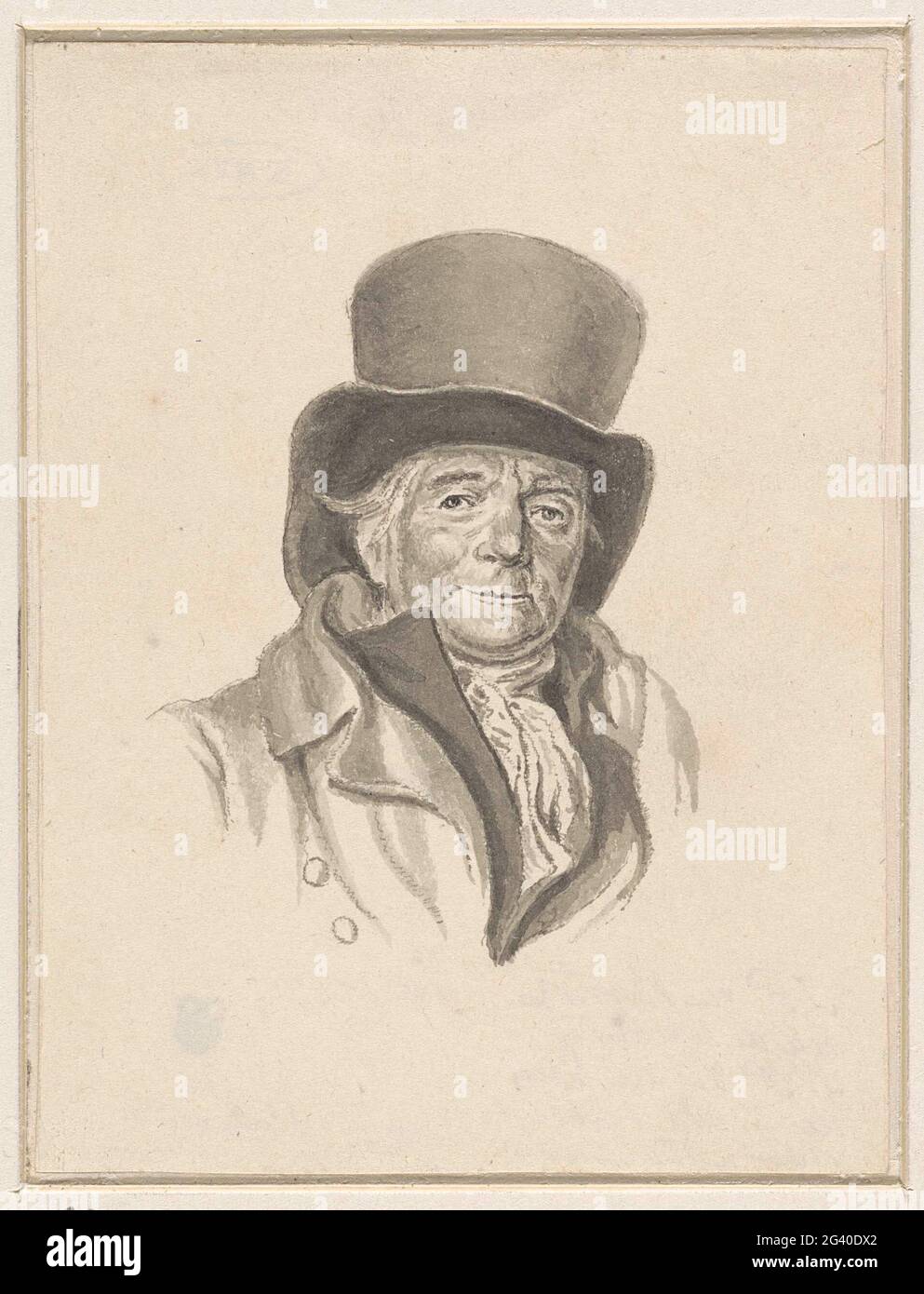 Portrait of Johannes Petrus van Horstok. Design for a print Stock Photo ...