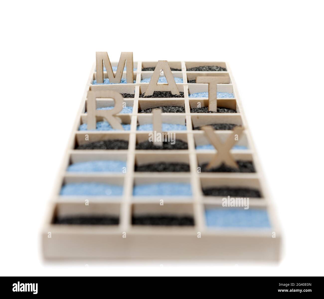 Box with word MATRIX on white Stock Photo - Alamy