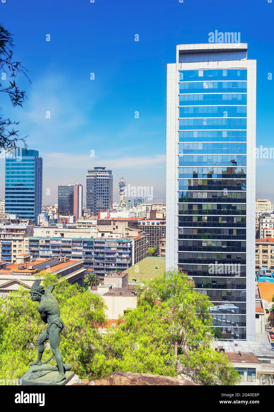 Santiago downtown buildings, Santiago de Chile, Chile, South America ...