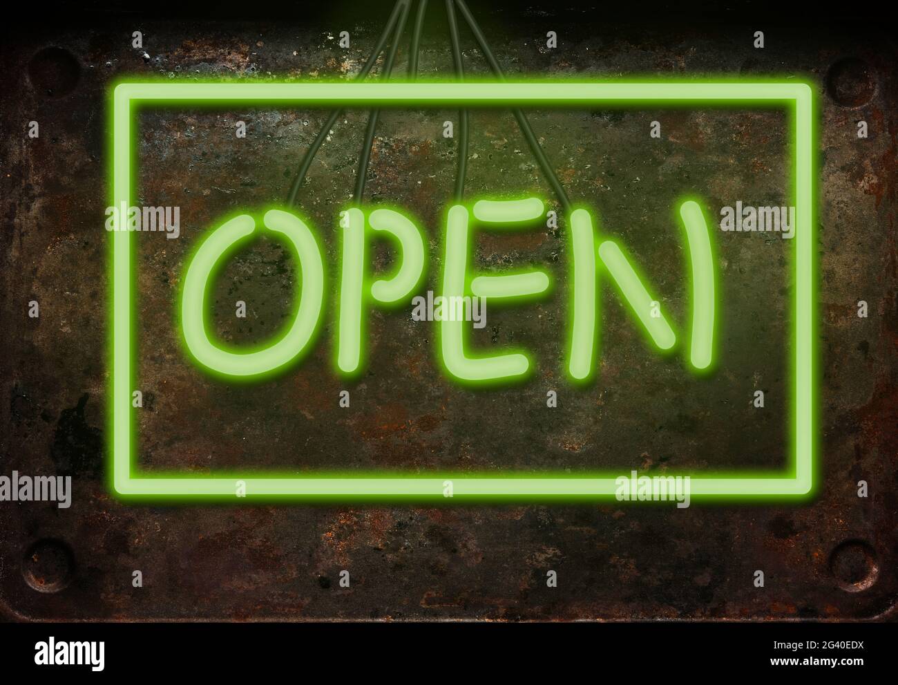 Neon green letters hi-res stock photography and images - Alamy