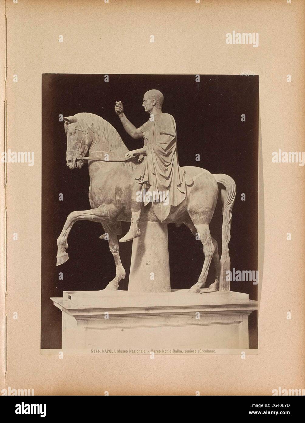 Equestrian Statue of Marcus Nonius Ballbus in The National Museum in ...