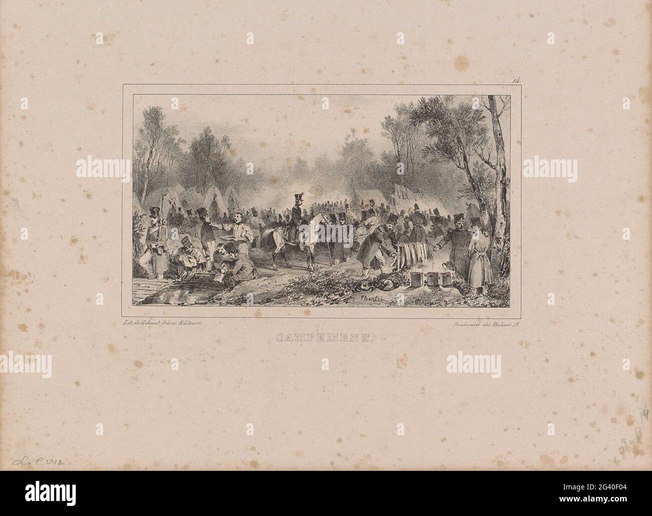 1832 campement hi-res stock photography and images - Alamy