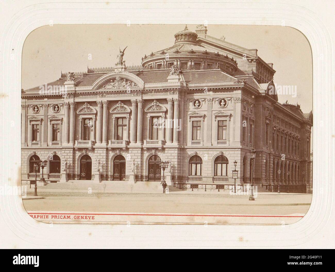 Exterior of the Geneva opera house; Geneva et ses environs. Part of ...