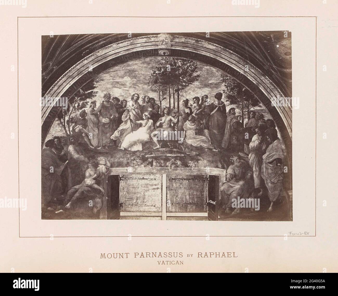 Photo production of the Fresco de Parnassus by Rafaël; Mount Parnassus ...