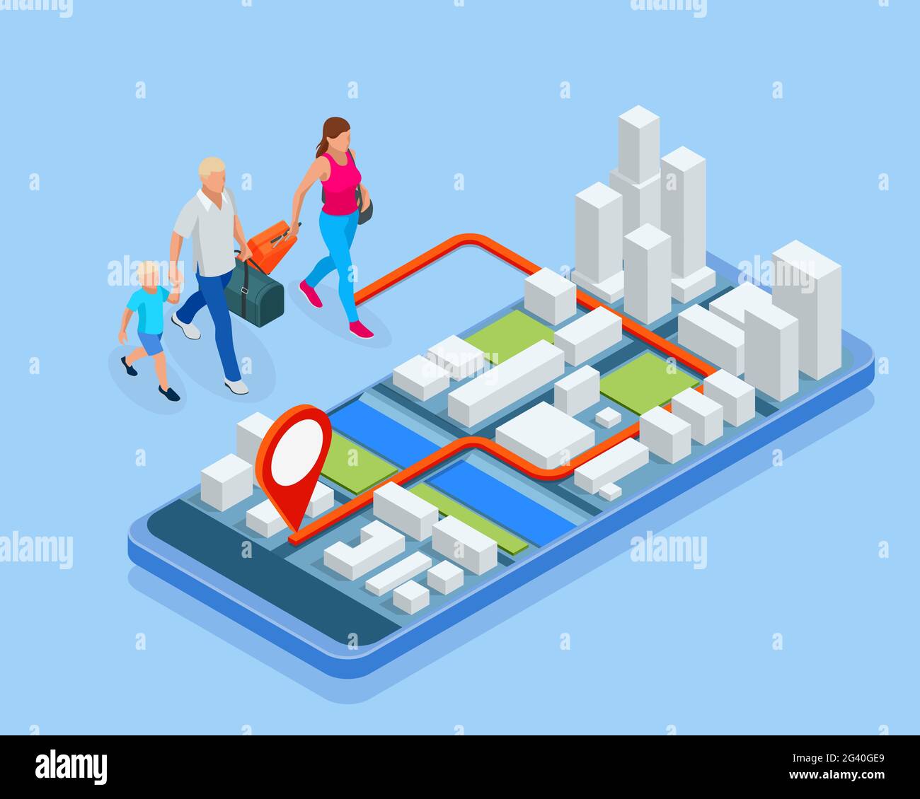 Tourist vehicle on road Stock Vector Images - Alamy