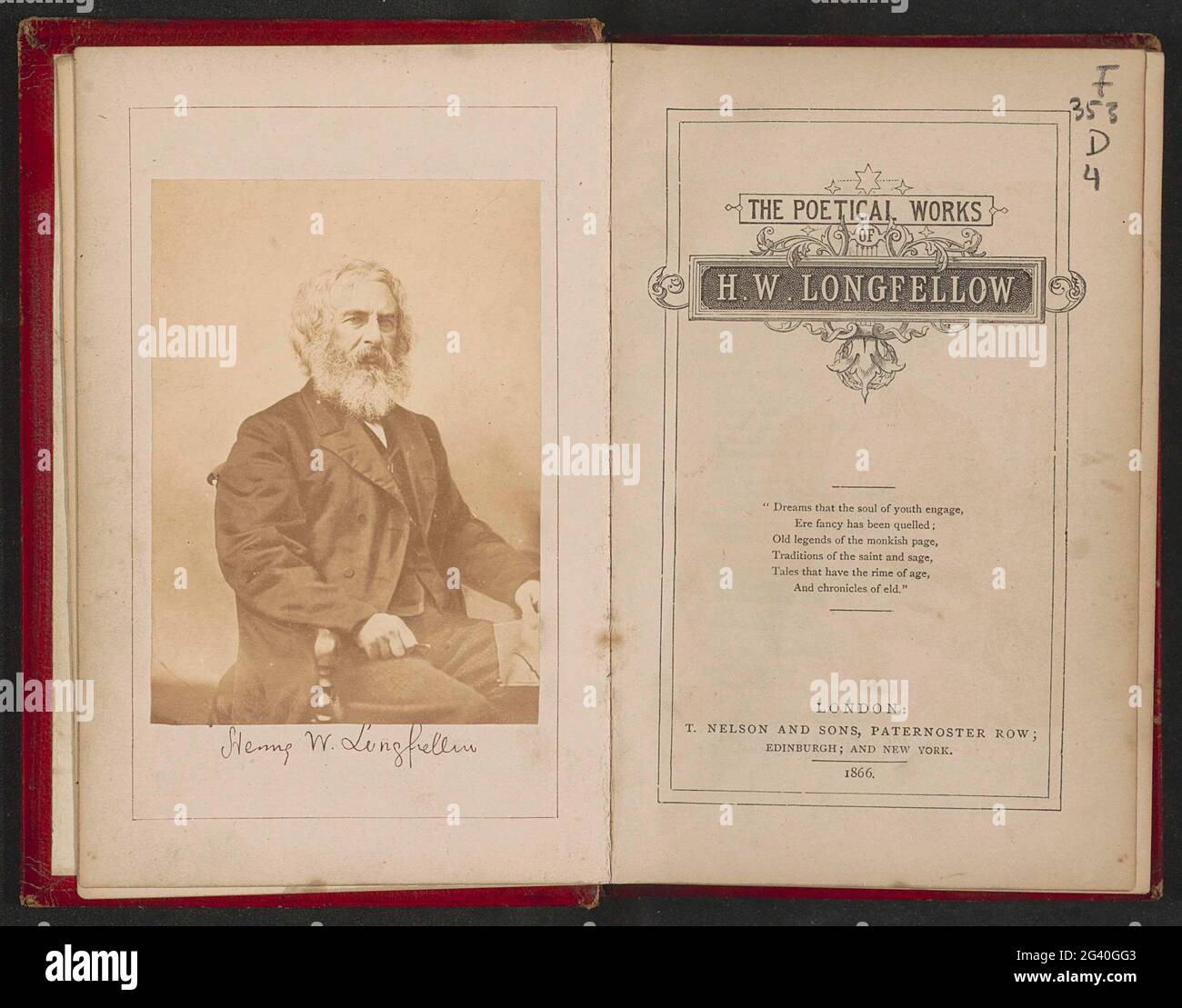 W h longfellow hi-res stock photography and images - Alamy
