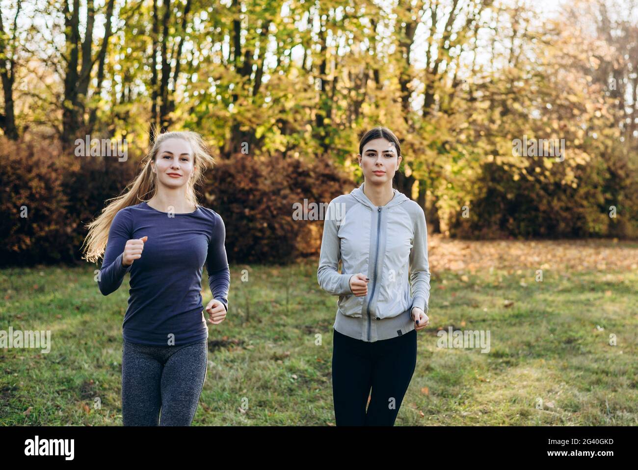 Two beautiful girls in sportswear hi-res stock photography and images ...