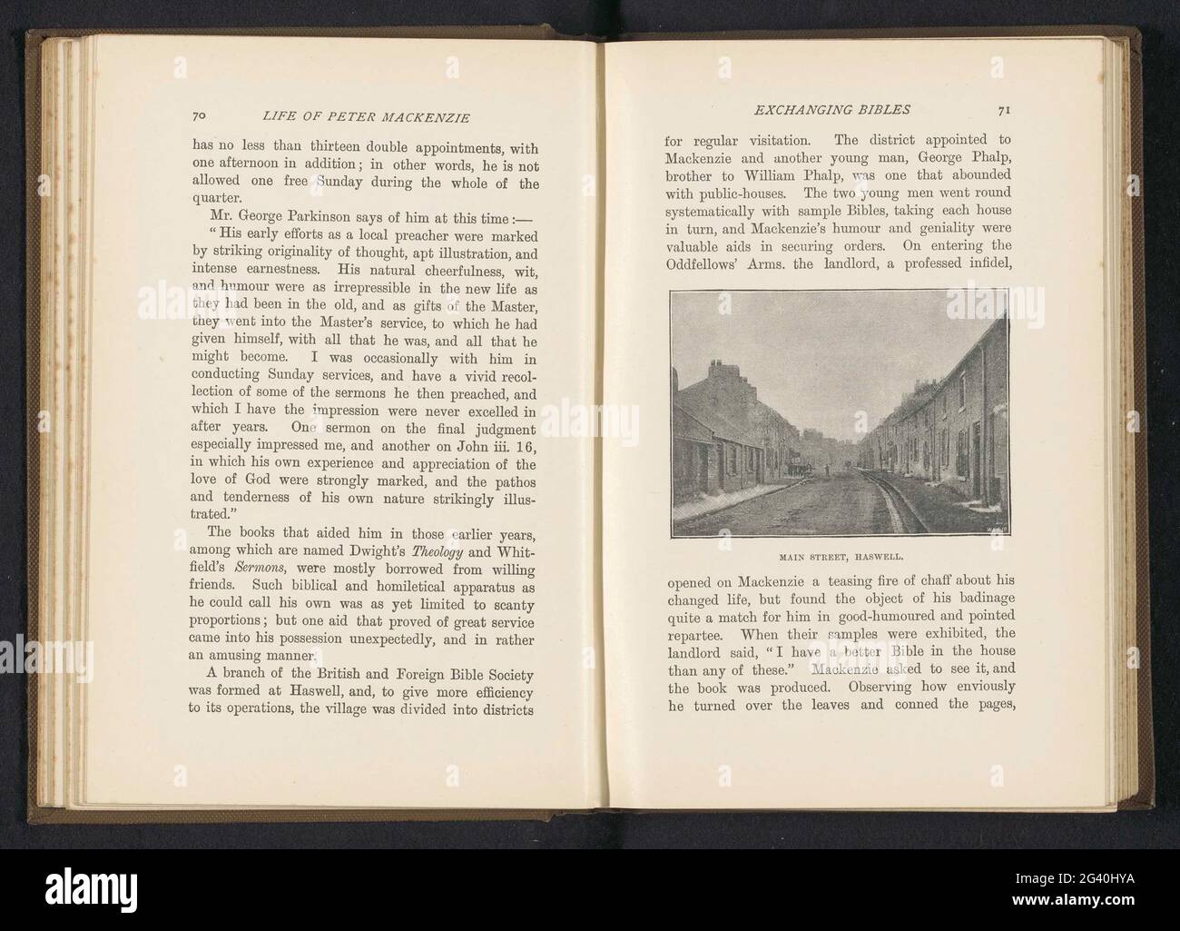 Main Street, Haswell Stock Photo - Alamy