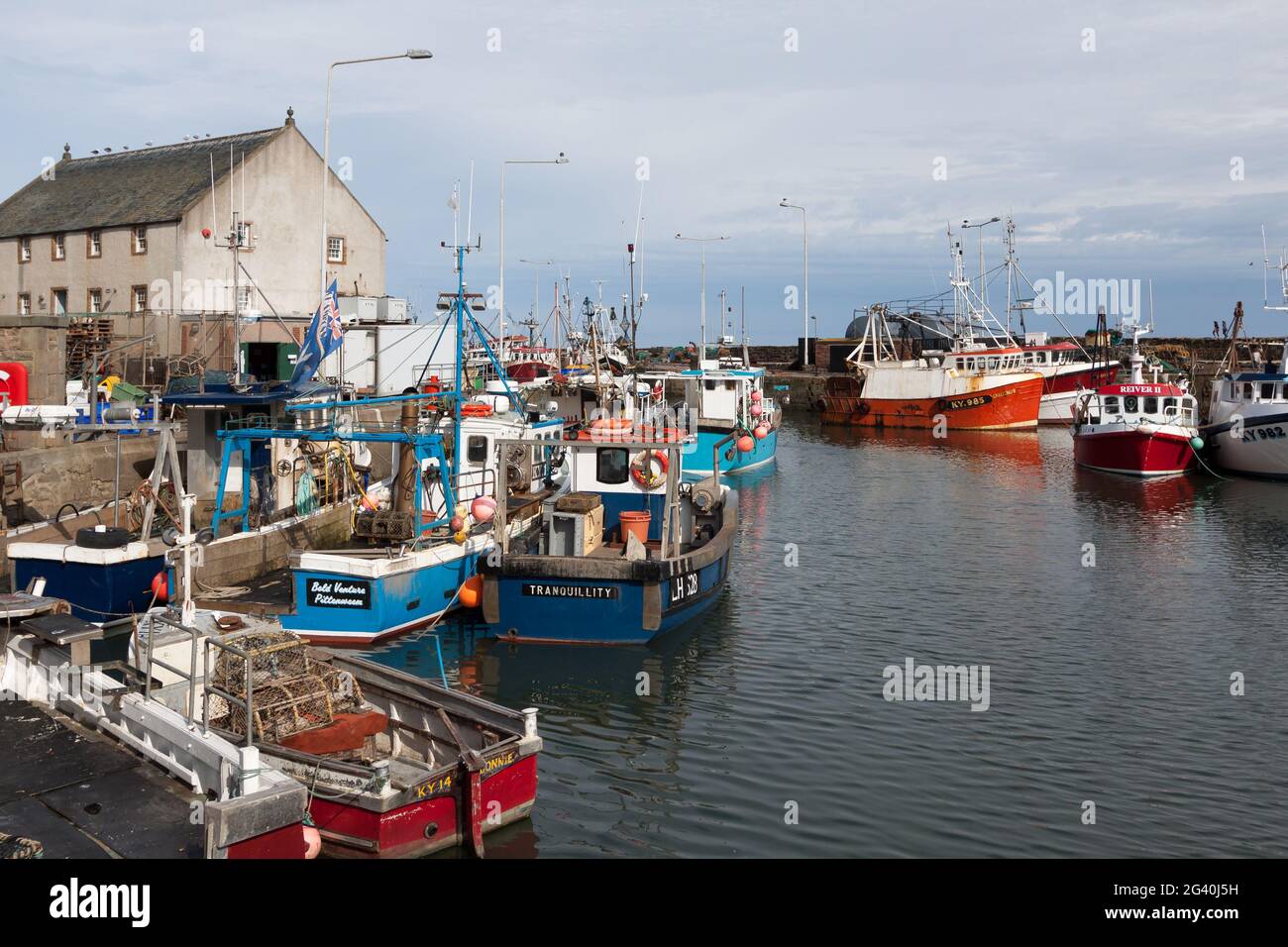 View of Pittenweem harbour in Fife Stock Photo - Alamy