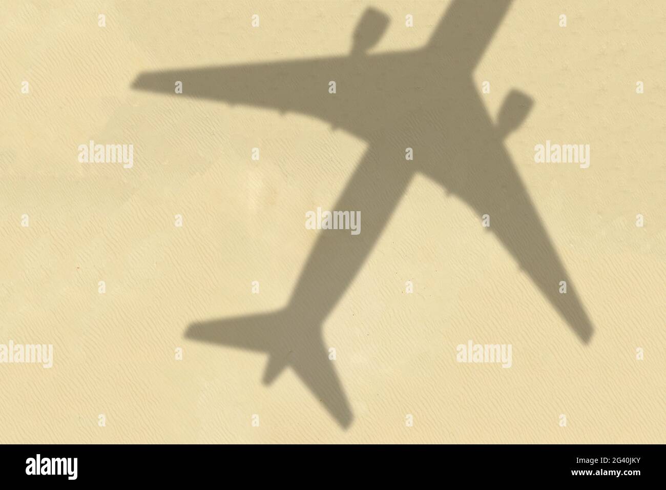 Airplane shadow beach hi-res stock photography and images - Alamy