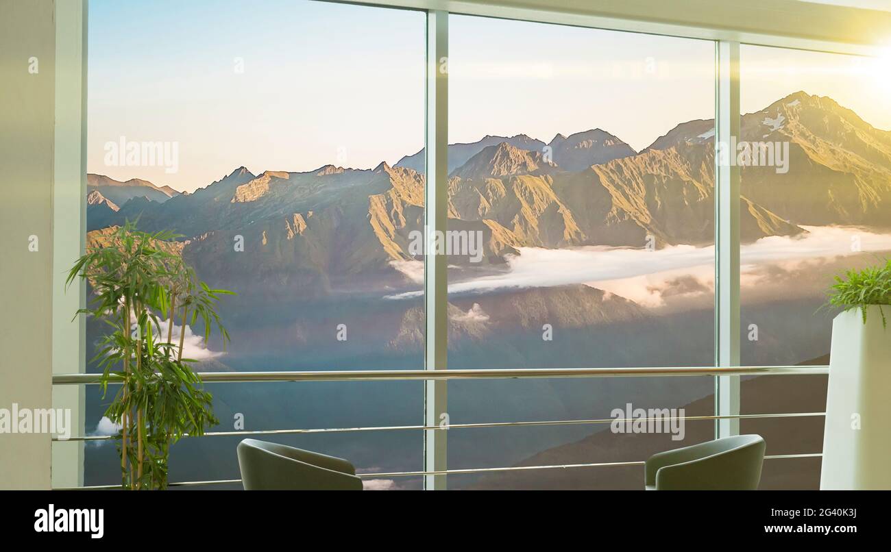 chill relax casual view sight from window home at the gorgeous nature ...