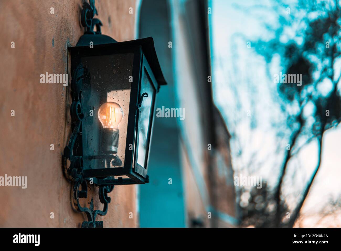 Selective focus shot of a street light Stock Photo - Alamy