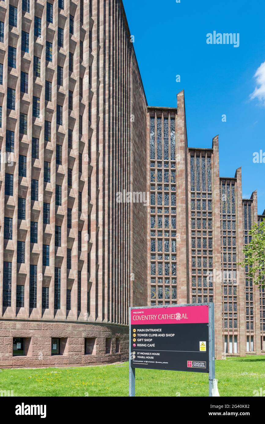 Coventry Cathedral is a modern 20th century building attached to the ...