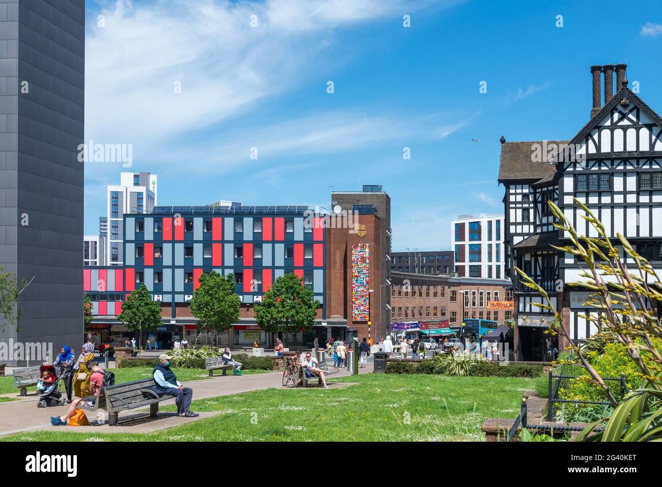 View looking down Trinity Street towards Collegiate Burges House in the ...