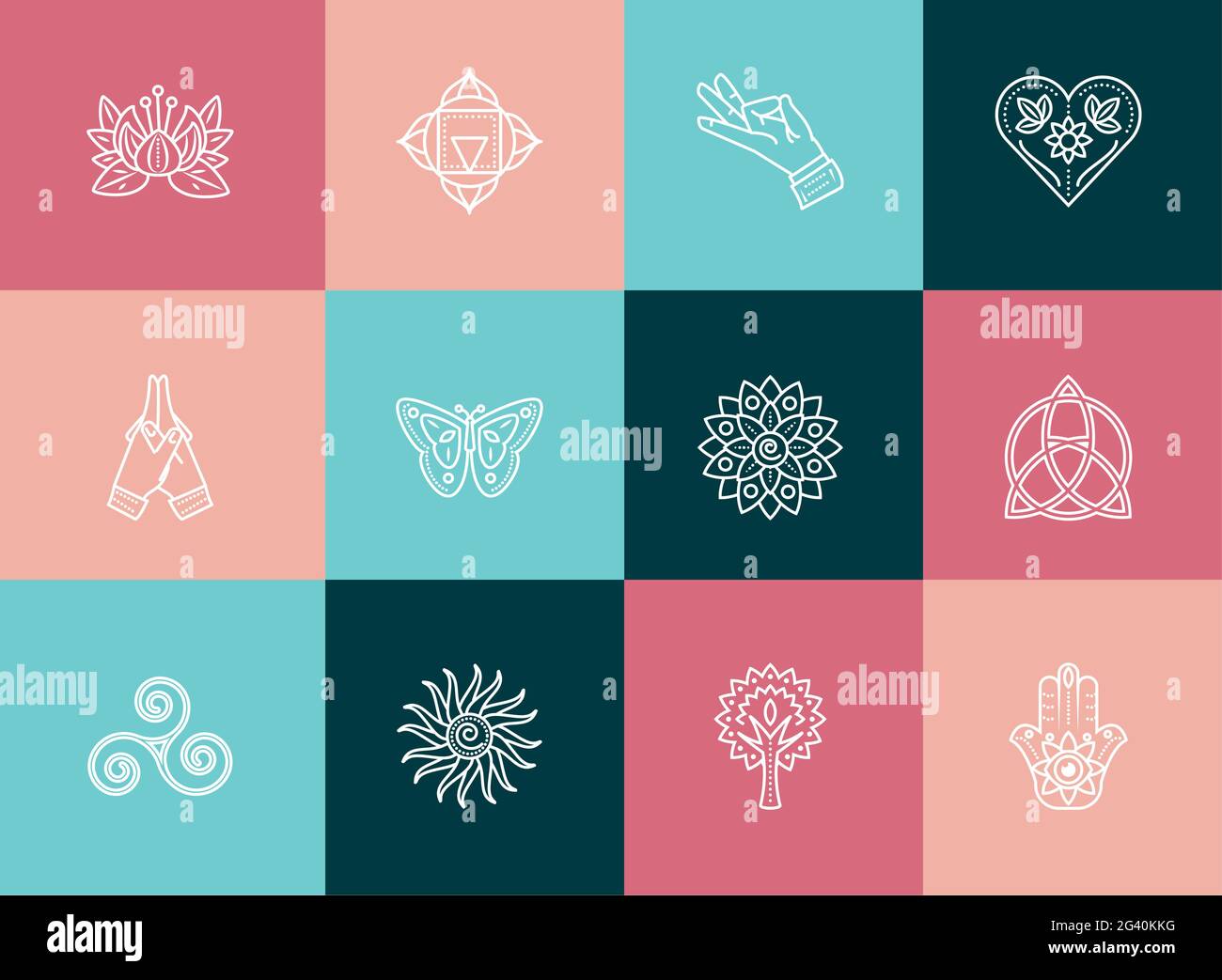 yoga chakra set Stock Vector Image & Art - Alamy