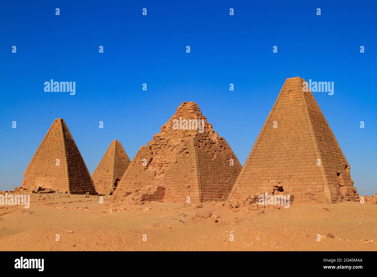 The pyramids of Jebel Barkal in Sudan Stock Photo - Alamy