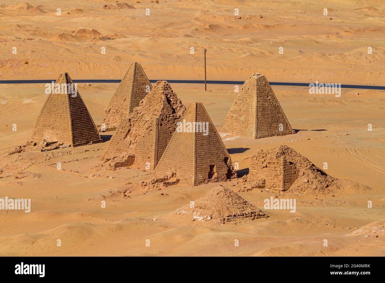 The pyramids of Jebel Barkal in Sudan Stock Photo - Alamy