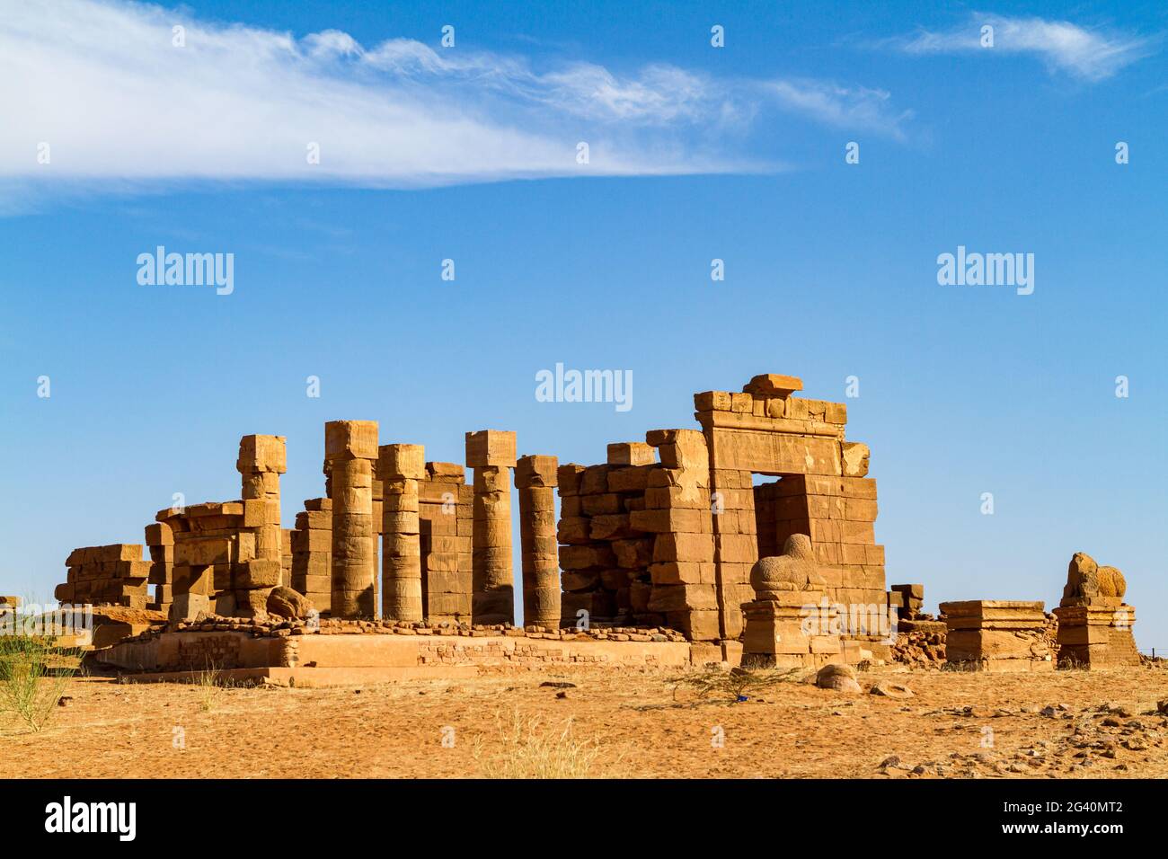 The Temple of Naga in the Sahara of Sudan Stock Photo - Alamy