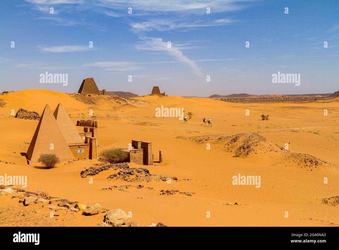 The Pyramids of Meroe Sudan Stock Photo - Alamy