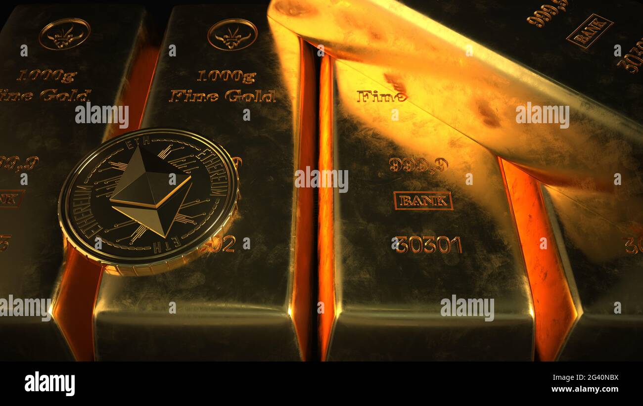 Gold ethereum hi-res stock photography and images - Alamy