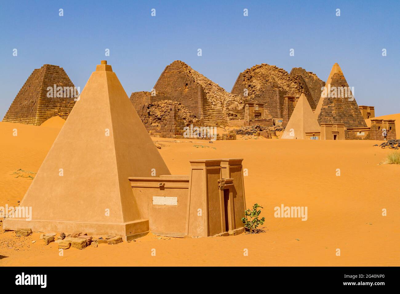 The Pyramids of Meroe Sudan Stock Photo - Alamy