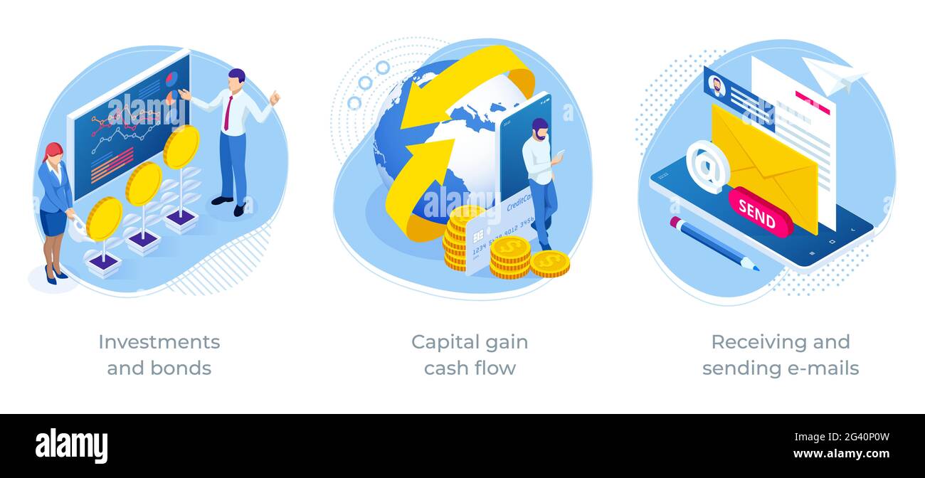Isometric Investments and bonds, Capital gain cash flow, Receiving and ...
