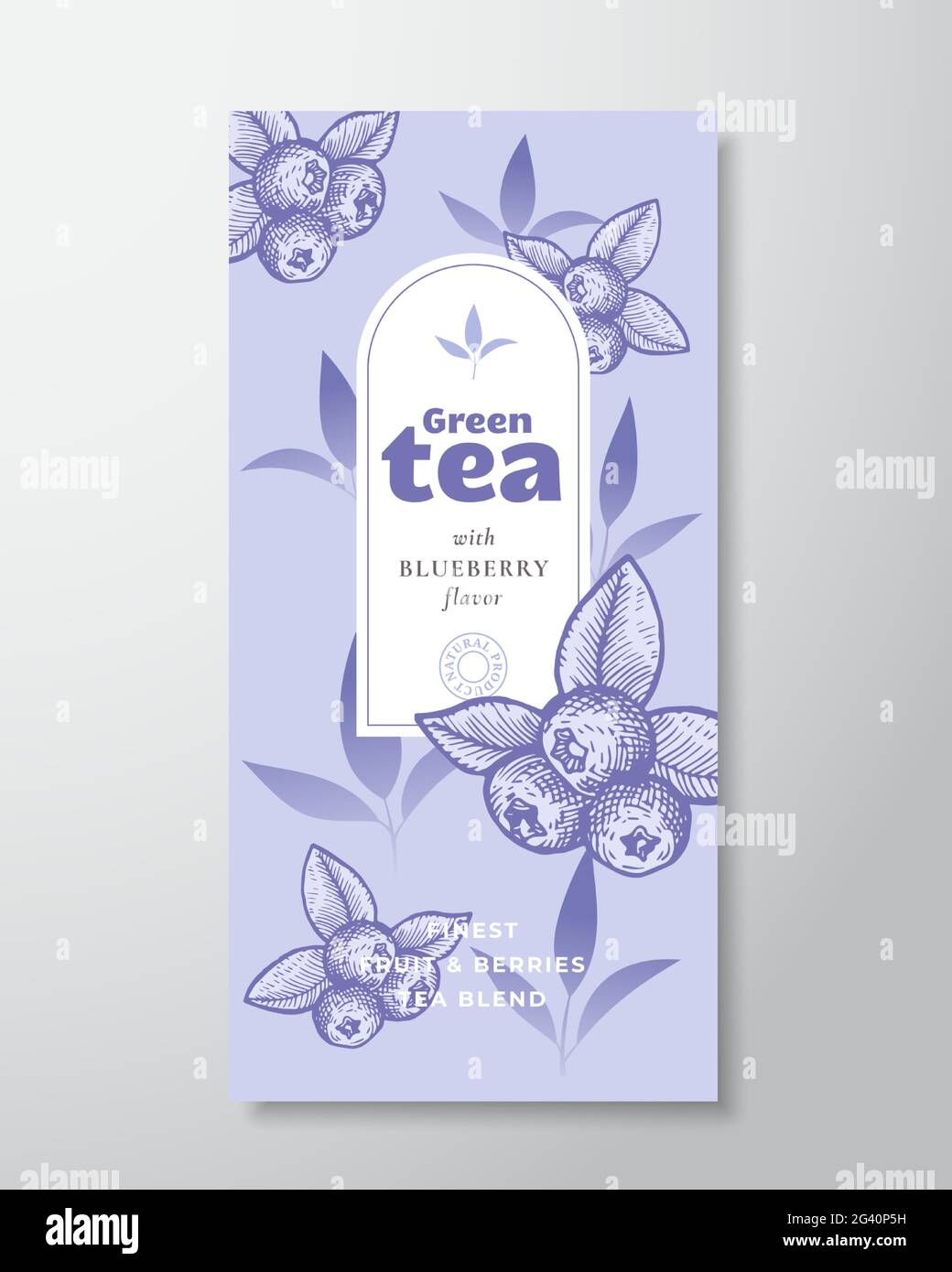 Fruit and Berries Tea Label Template. Abstract Vector Packaging Design ...