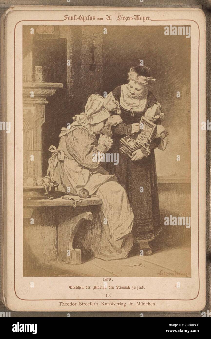 Photo production of (presumably) a drawing entitled 'Gretchen shows ...