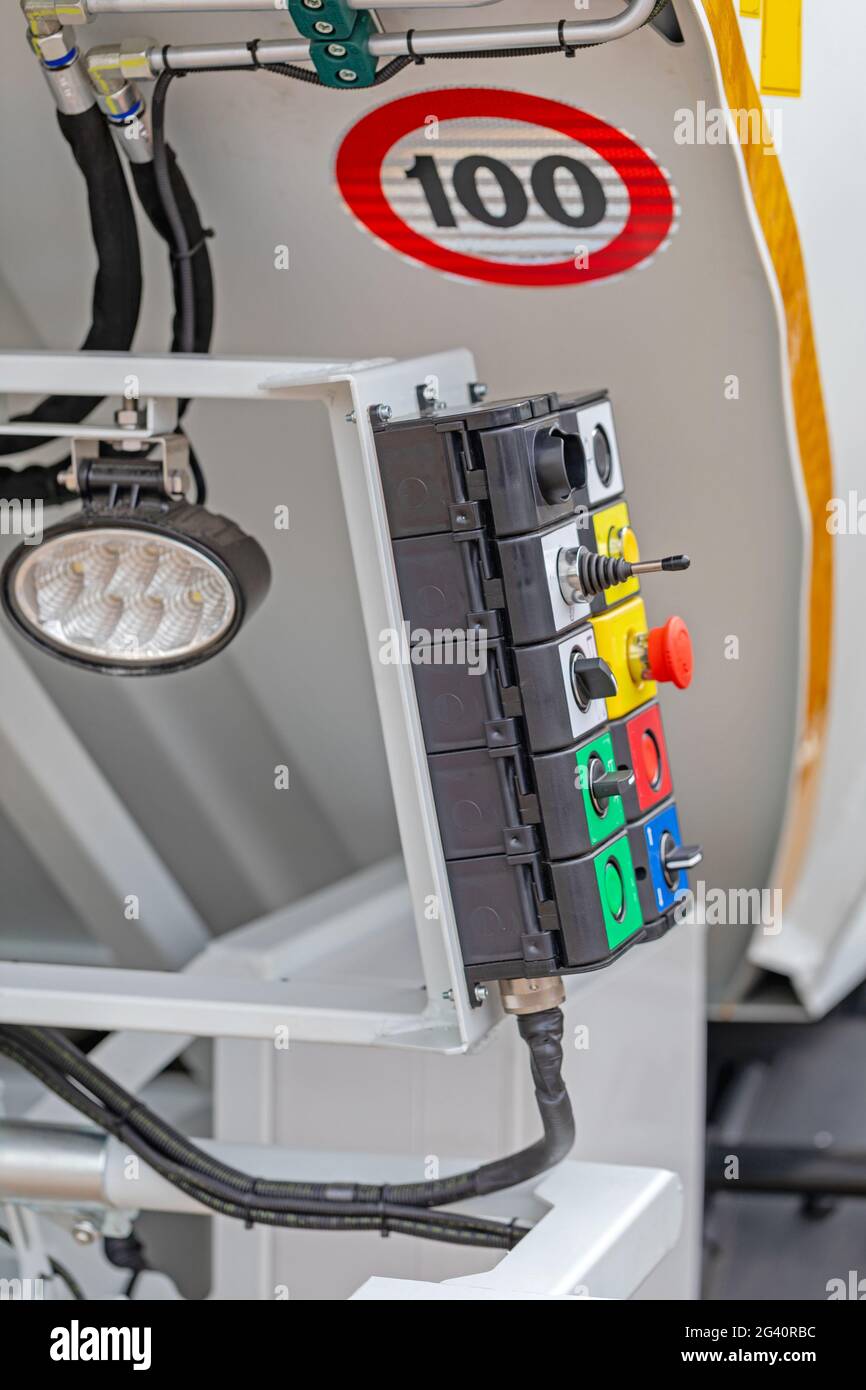Garbage Truck Operation Heavy Duty Control Panel Stock Photo - Alamy