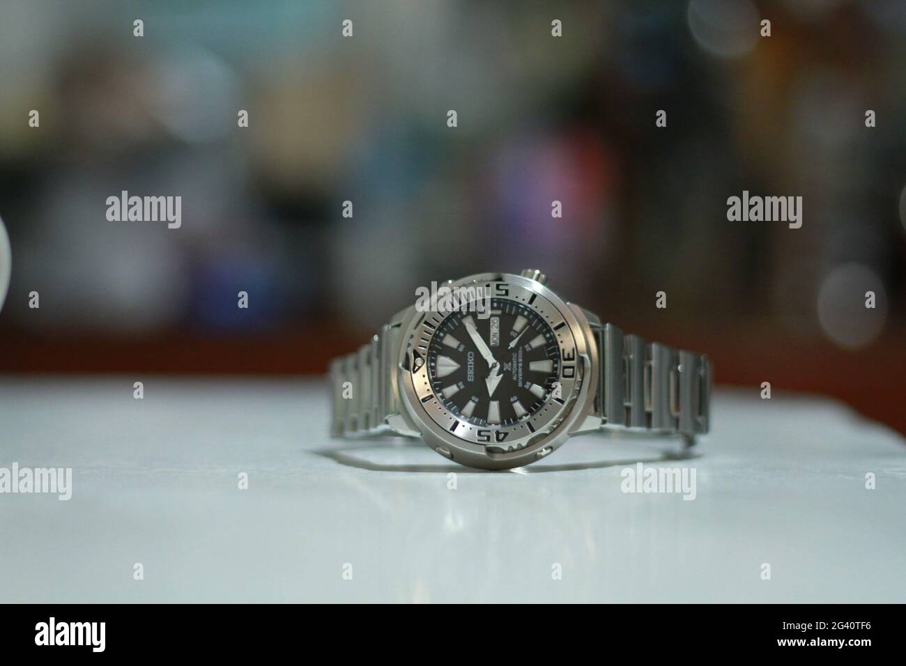 cool expensive watches from the new collection close-up on the table ...